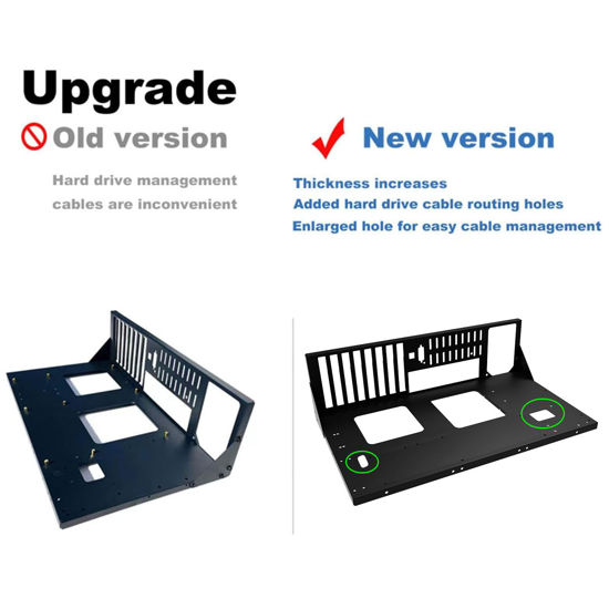 GetUSCart- DIY Gaming Computer Case, ATX Open Chassis Case Rack for ATX ...