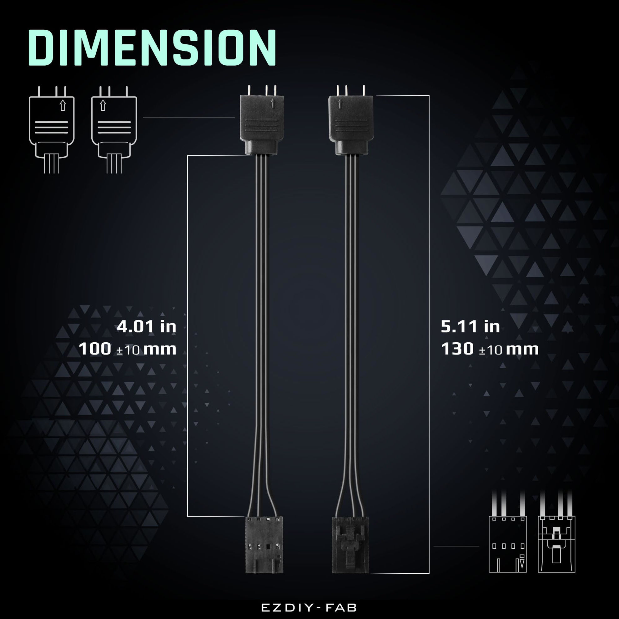 GetUSCart- EZDIY-FAB Adapter Cable for Corsair RGB HUB, Lighting Node ...