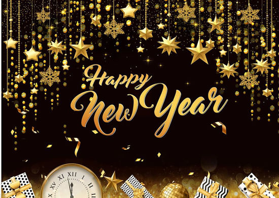 GetUSCart- CHAIYA 8X6FT Happy New Year Backdrop Happy New Year 2025 ...