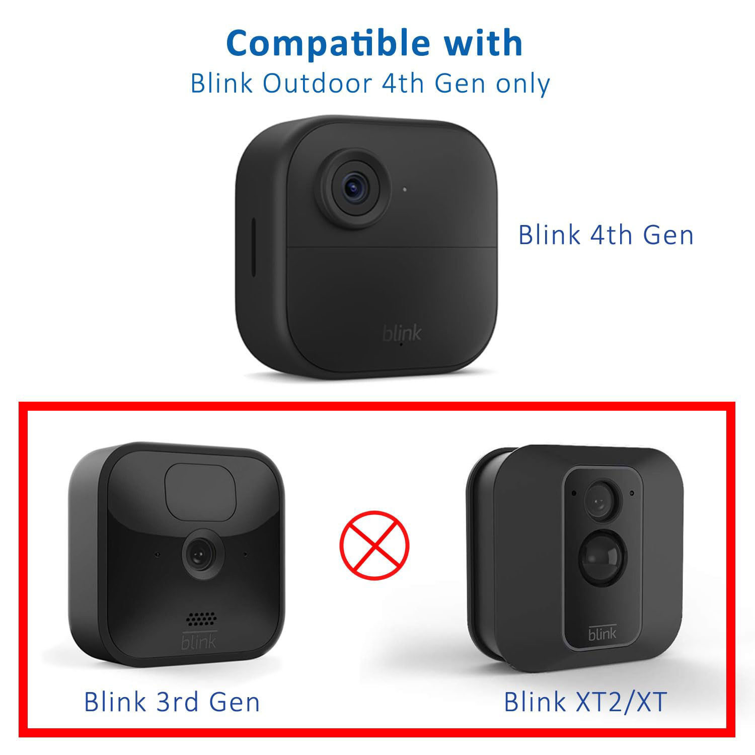 GetUSCart- All New Blink Outdoor 4th Gen Camera Mounting Brackets,5 ...