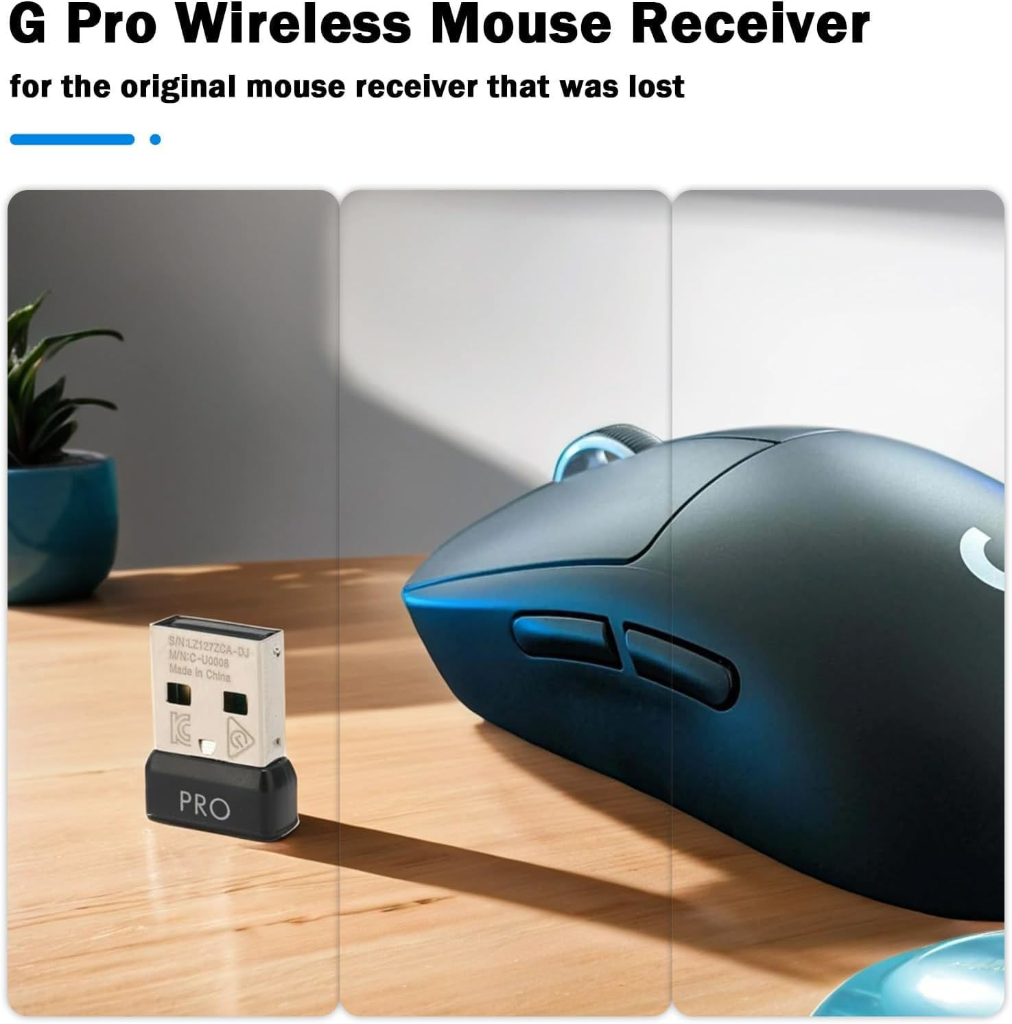 GetUSCart- USB Dongle Mouse Receiver Adapter Compatible with Logitech G ...