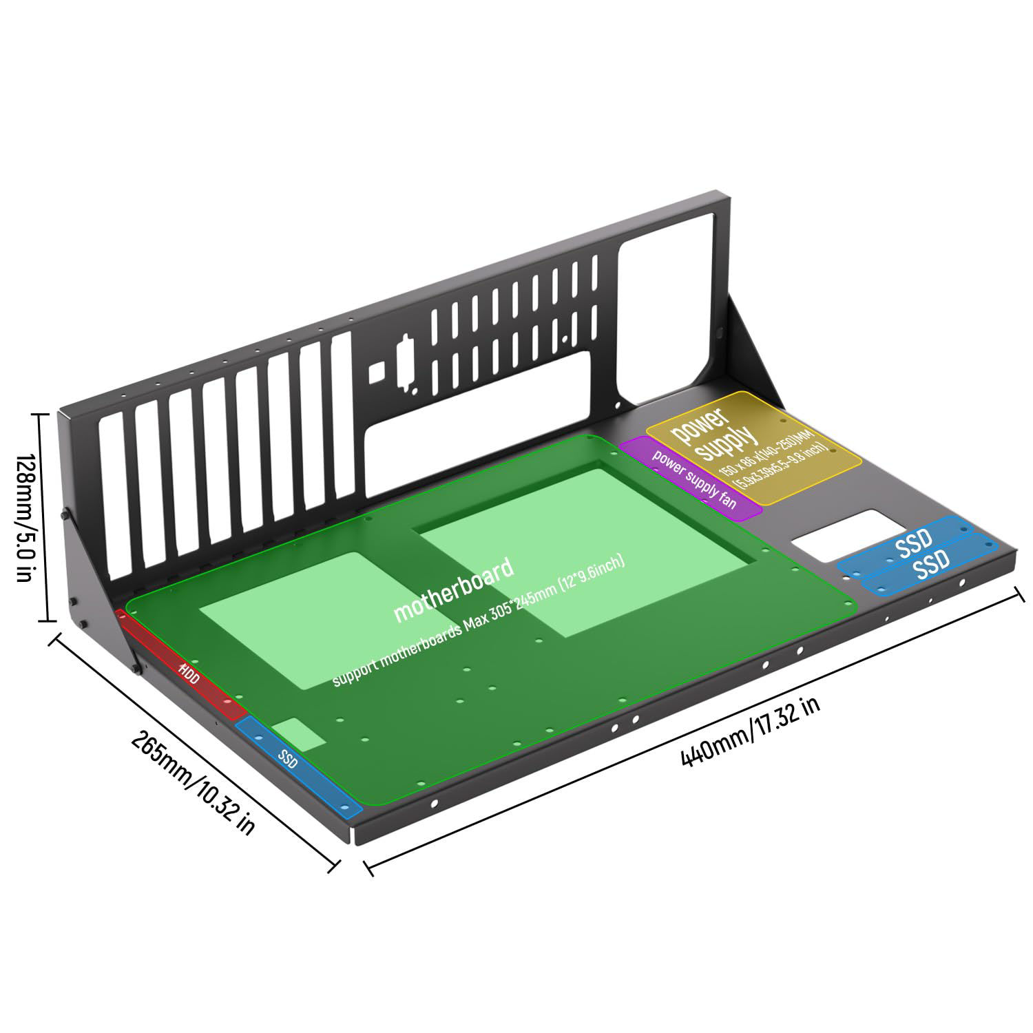GetUSCart- Open Air PC Case, Test Bench PC Case, ATX Open Frame ...