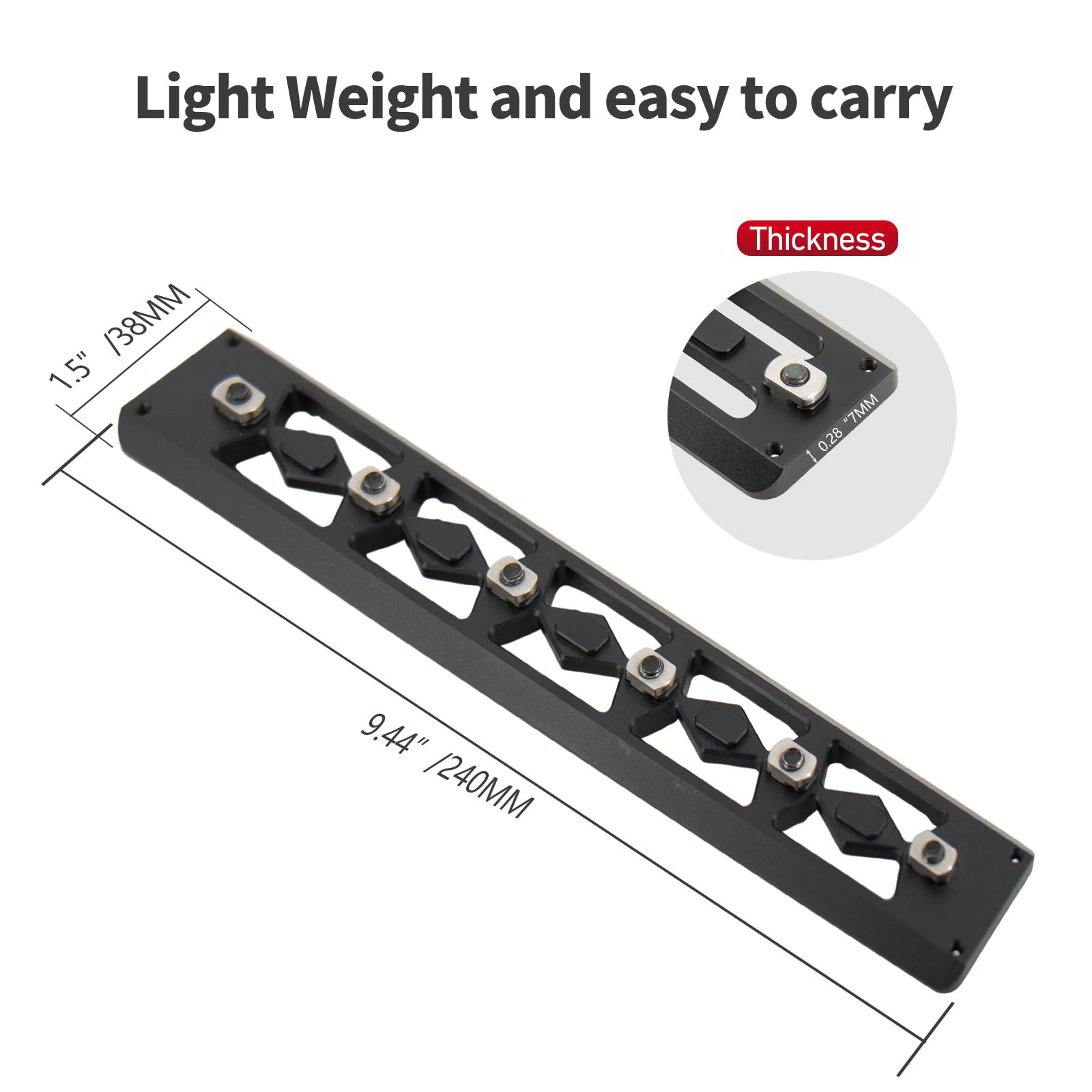 GetUSCart- XAMOREST Arca Rail Mount, 9.45 inch Arca Swiss for Rifle ...