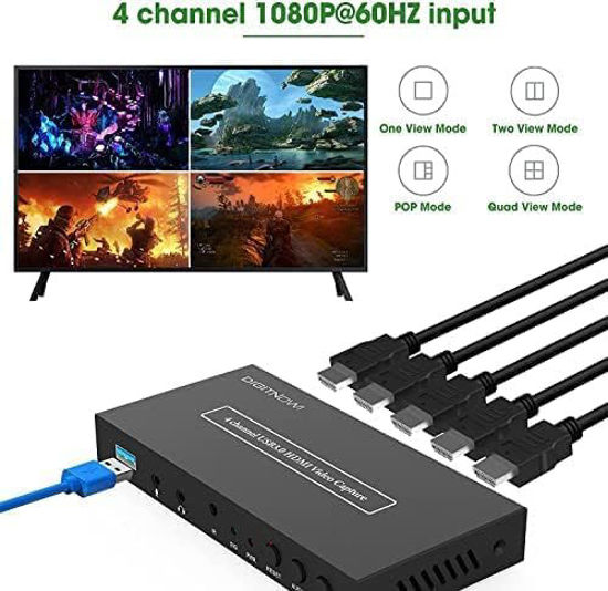 GetUSCart- 4 Channel HDMI Video Capture Card, Capture Card for ...