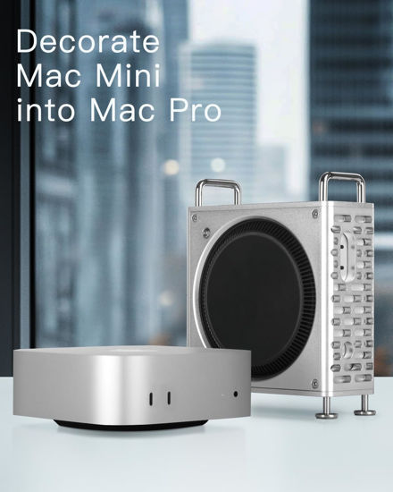 GetUSCart- Aluminum Chassis Stand for 2024 Mac Mini M4/M4 Pro - Mac ...