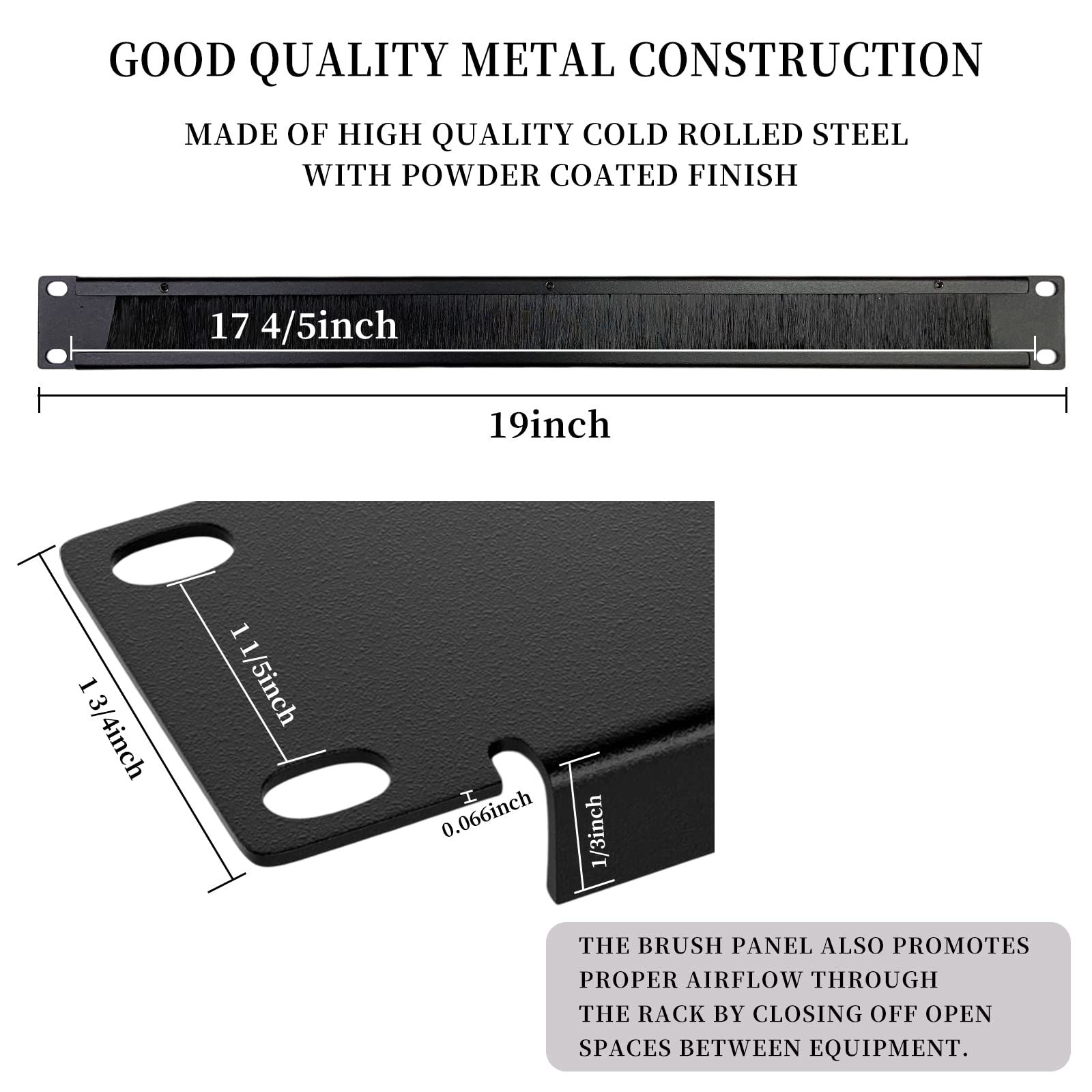 GetUSCart- 1U Blank Panel, 1U 19 Inch Blank Rack Mount Panel,1U ...