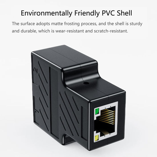 GetUSCart- Lativu Ethernet Splitter 1 to 2, RJ45 100Mbps Dual Port ...