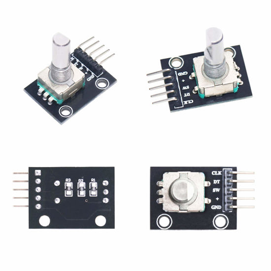 GetUSCart- WayinTop 5pcs 360 Degree Rotary Encoder Module KY-040 Brick Sensor Development Board ...