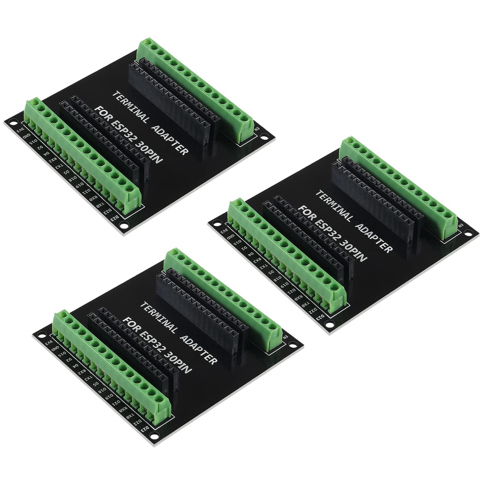 Getuscart 3pcs Esp32 Breakout Board Gpio 1 Into 2 Compatible With 30 Pins Esp32s Esp32