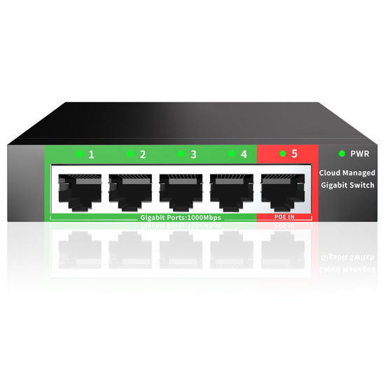 GetUSCart- STEAMEMO 5 Port Gigabit Switch, Easy Smart Managed Ethernet ...
