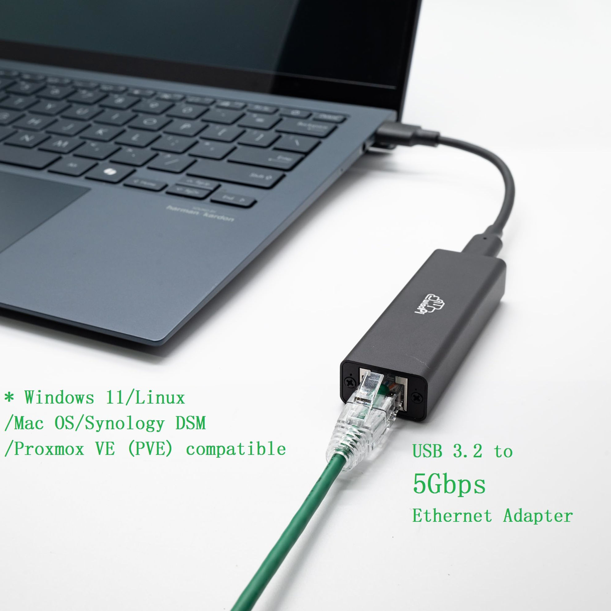 GetUSCart- WisdPi USB 5Gbps Ethernet Adapter, Ultra Speed USB 3.2 to ...