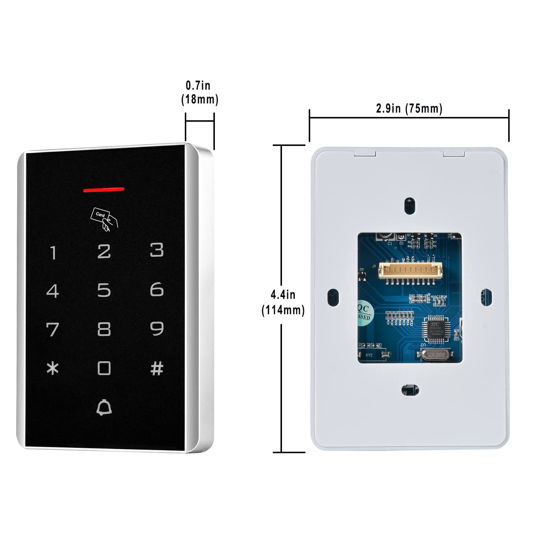 GetUSCart- Door Access Control Keypad, 125KHz Proximity ID Card Access Control System, Support ...