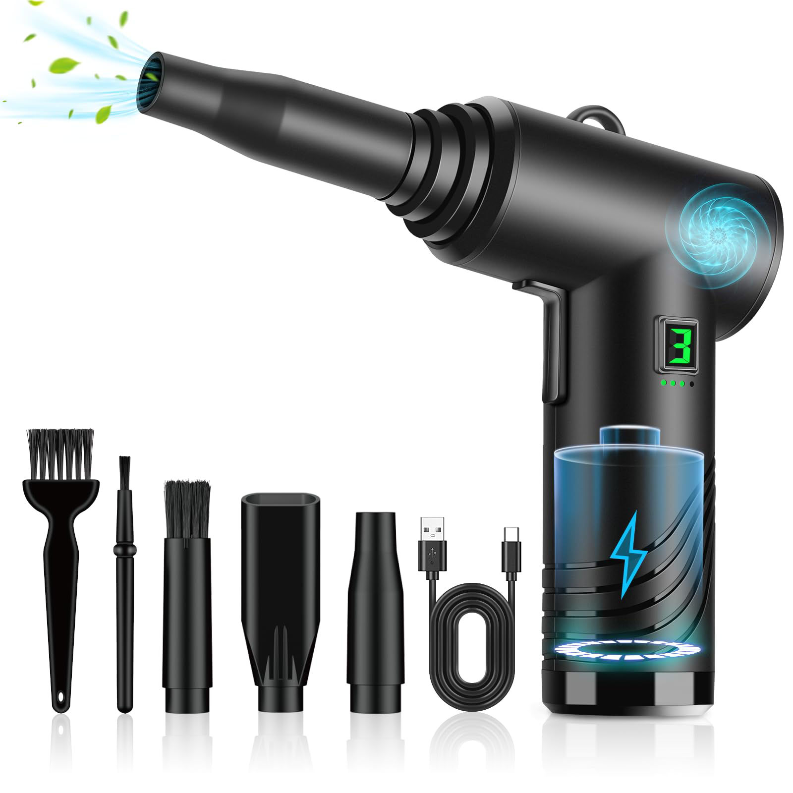 GetUSCart- FPVERA Compressed Air Duster, Electric Air Duster with ...