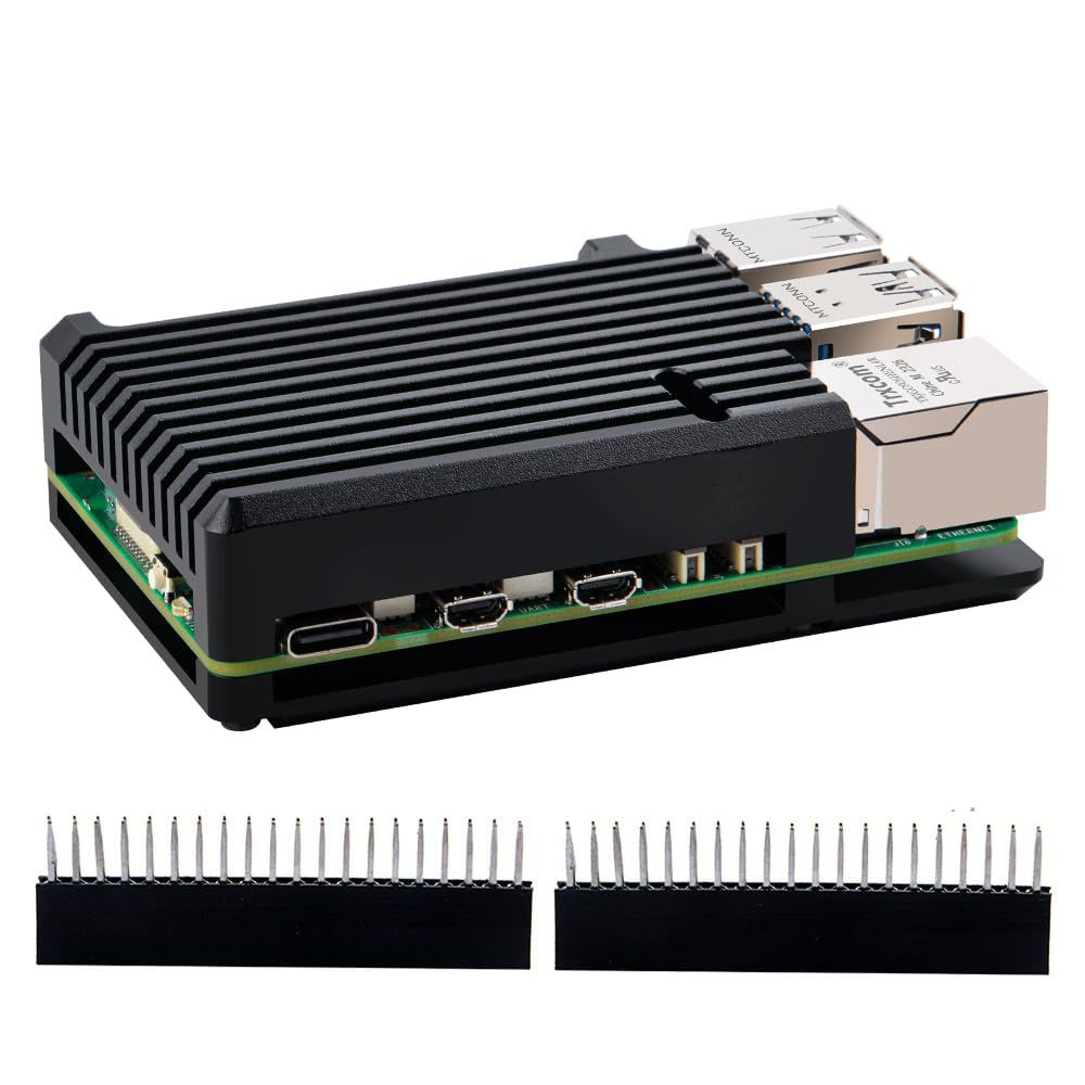 GetUSCart- GeeekPi Aluminum Heatsink Case for Raspberry Pi 5, Aluminum ...