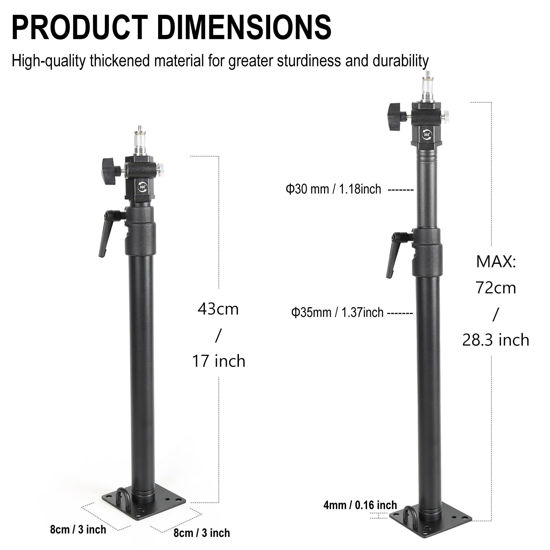 GetUSCart- Photography Studio Ceiling Camera Mount 360° Rotation Wall ...