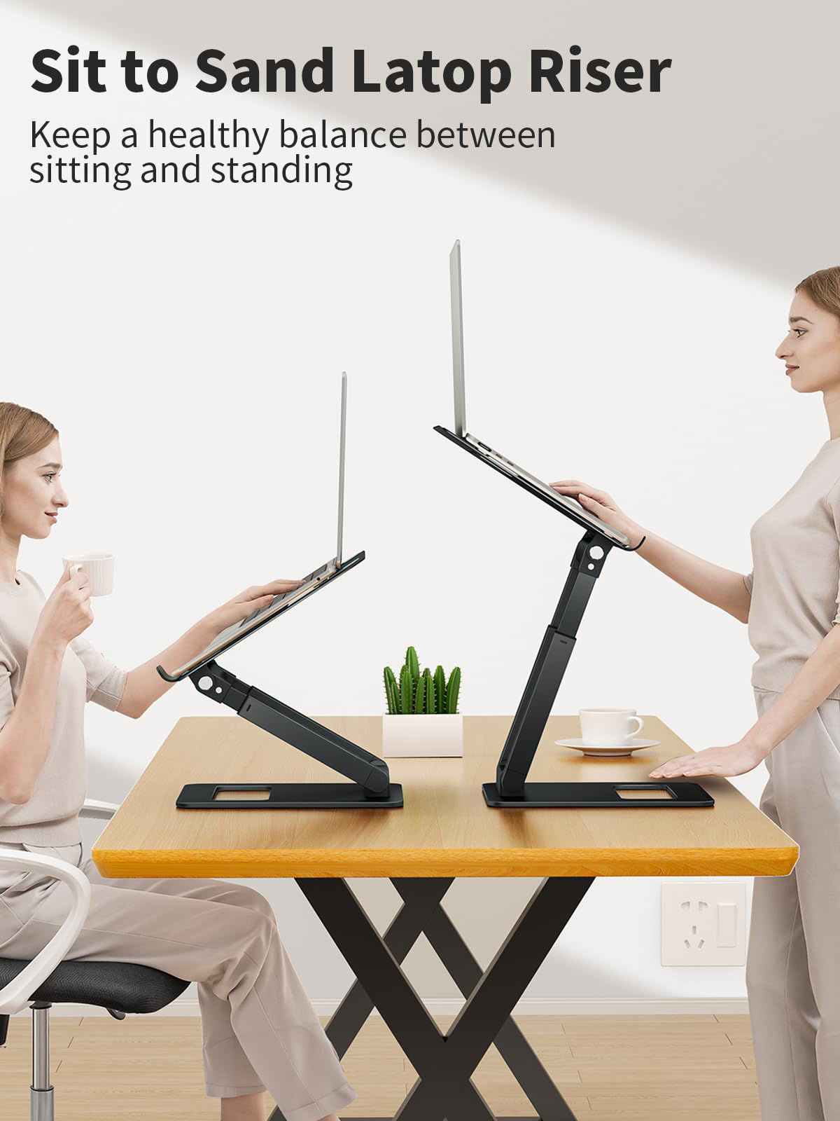 GetUSCart- tounee Laptop Stand for Desk Adjustable Height, Telescopic ...