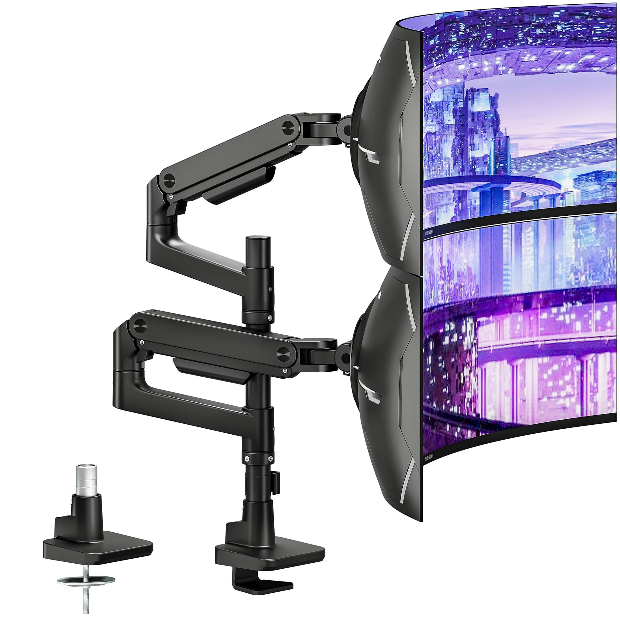 GetUSCart- ARES WING Dual Monitor Arm Desk Mount for 17-49 Inch ...