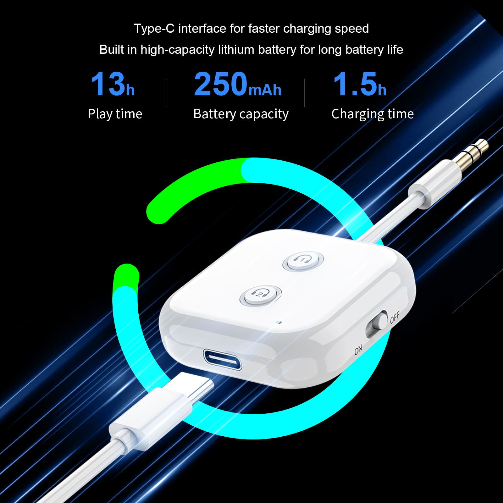 GetUSCart- LENDAWAY Bluetooth Transmitter, Bluetooth 5.3 Adapter ...