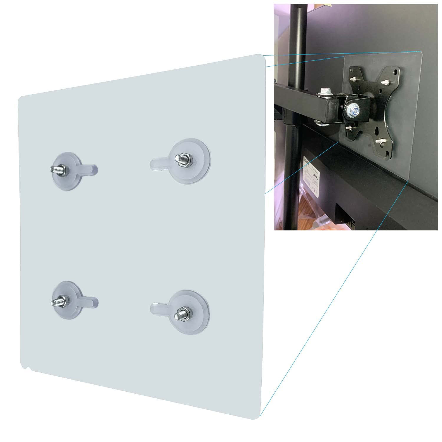 GetUSCart- NOBER VESA Mount Adapter Bracket Kit Non-VESA Mounting ...