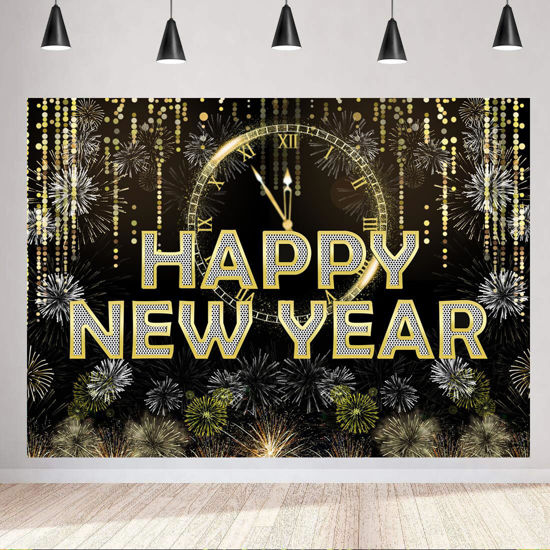 GetUSCart- LYCGS 7x5ft Happy New Year Backdrop New Years Party Backdrop ...