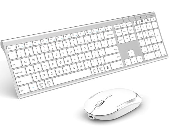 GetUSCart- Bluetooth Keyboard Mouse, Multi-Device Wireless Keyboard and ...