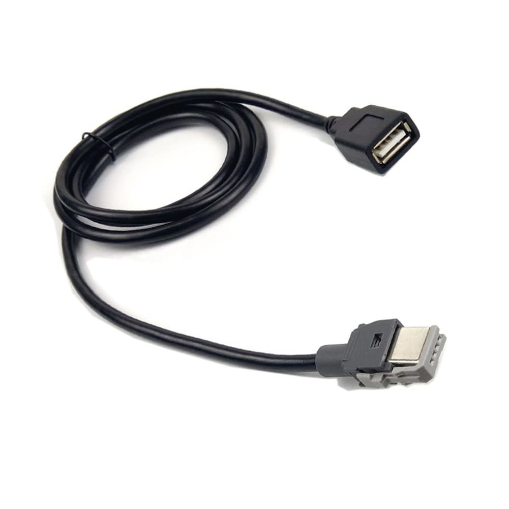 GetUSCart- QINGRONG Car 4Pin Female to USB Female Adaptor Cable Media ...