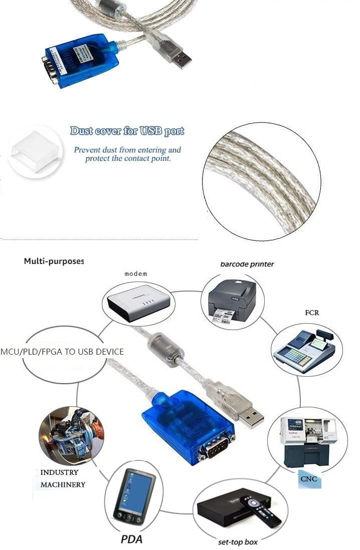 GetUSCart- UTEK UT-880 USB to RS-232 Interface Protocol Vonverter VER 2 ...