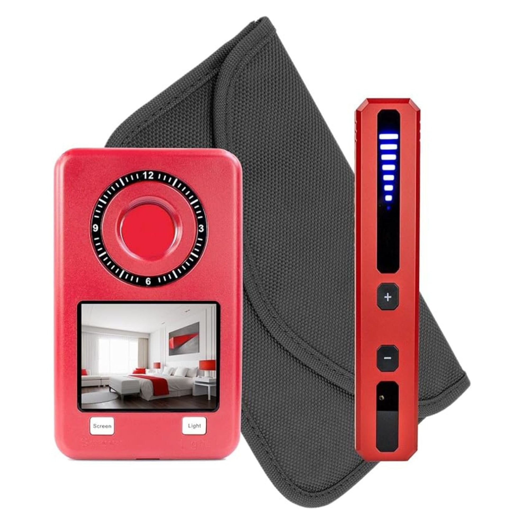 GetUSCart- Mic-Lock Camera Finder Pro Red & RF Detector Bundle - Hidden ...