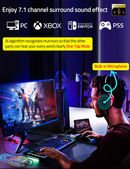 GetUSCart- FHG Bluetooth dongle for PC, 7.1 Surround Sound, Bluetooth ...