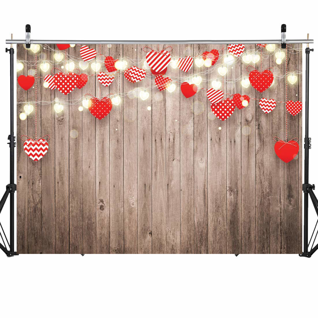 GetUSCart- SJOLOON Valentine Day Backdrop for Photography Rustic Wood ...