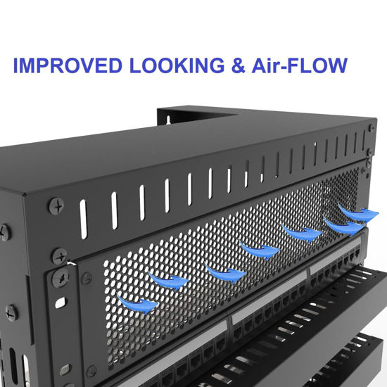 19 Inch Spacer 1U Hinged Perforated Blank Panel - Steel Rack Mount For ...