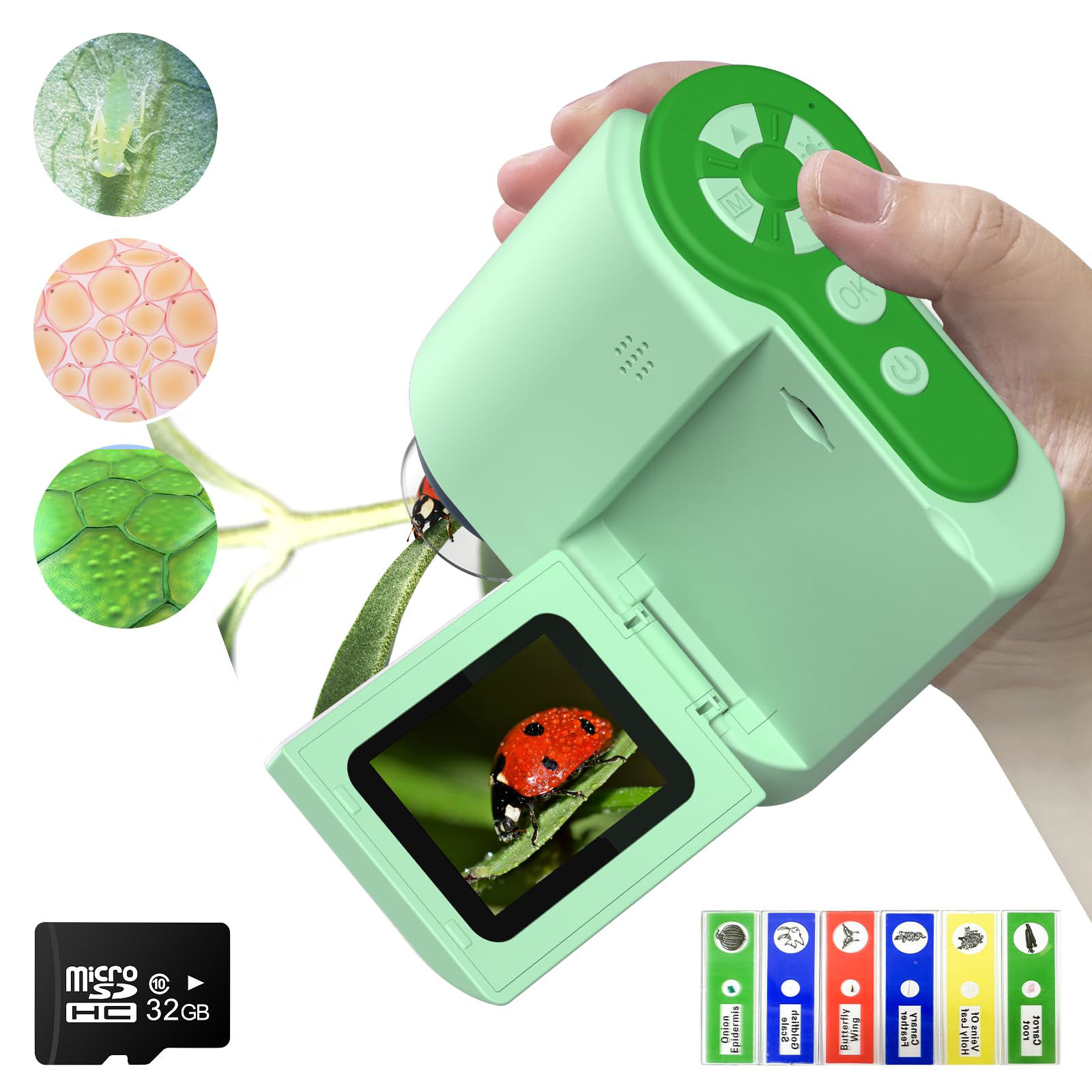 GetUSCart- Digital Microscope,1200X USB Microscope,Coin Microscope with ...