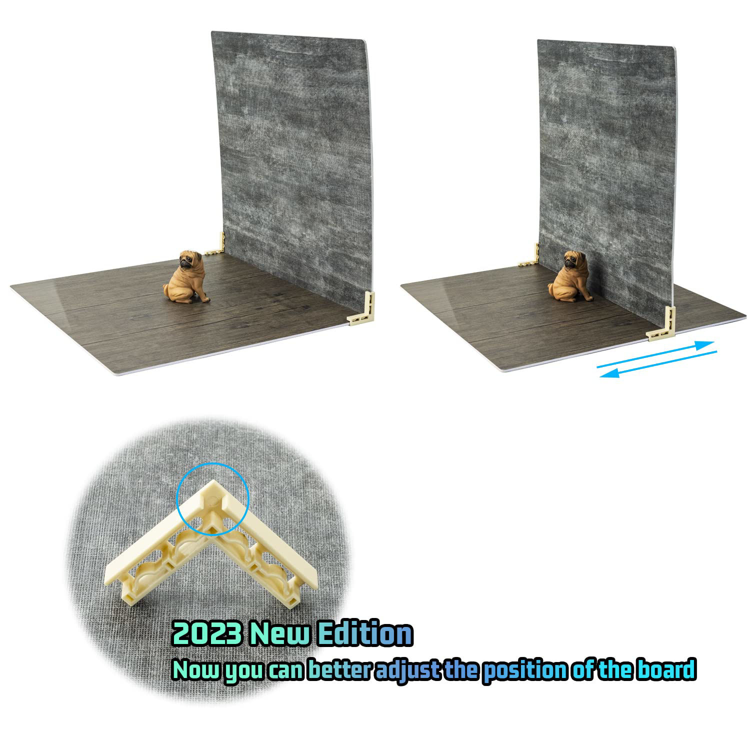 GetUSCart- Adjustable Universal Backdrop Board Bracket Vertical L Shape ...