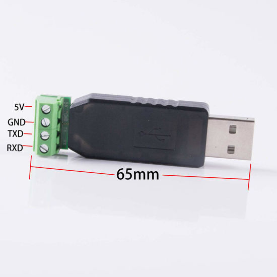 GetUSCart- Usangreen USB to RS232 Serial Adapter 4 Pin Terminal Block ...