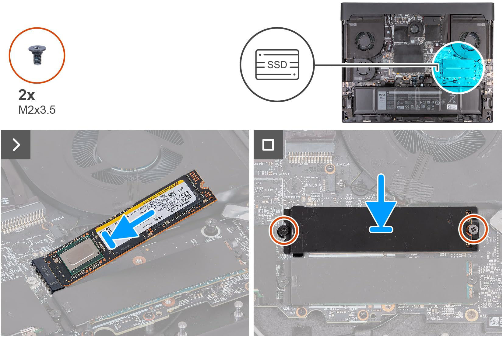 GetUSCart- Deal4GO Slot 1 & Slot 2 M.2 2280 SSD Heat Thermal Shield ...
