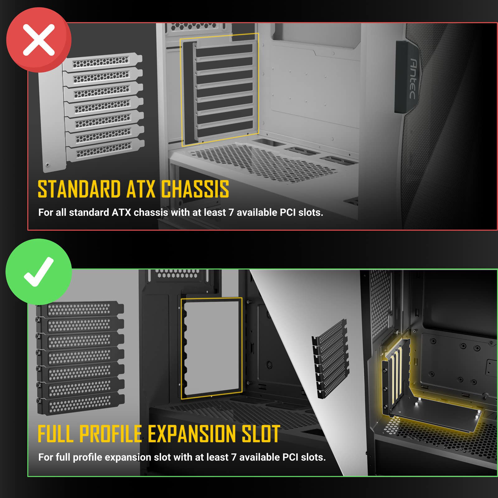 GetUSCart- Antec Vertical GPU Mount, 5V-3Pin RGB GPU Vertical Mount ...