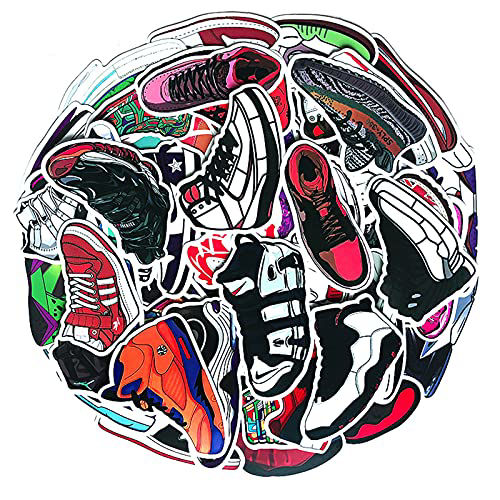 GetUSCart- 100 Pcs Basketball Shoe Stickers for Water Bottle Hydroflask ...
