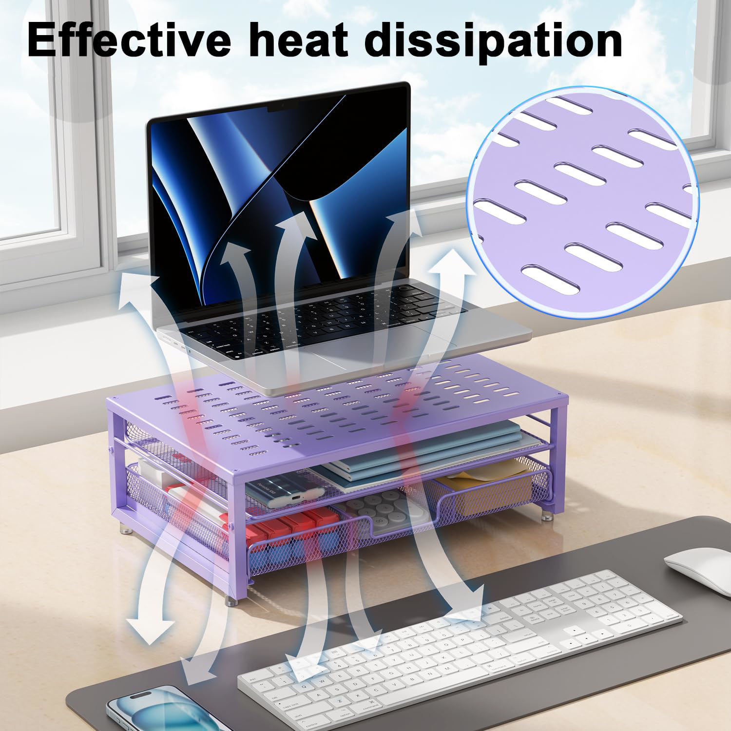 GetUSCart- gianotter Computer Monitor Stand Riser, office organizer ...