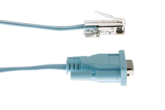 GetUSCart- CablesAndKits Light Blue RS232 Cable, Rollover Pinout RJ45 ...