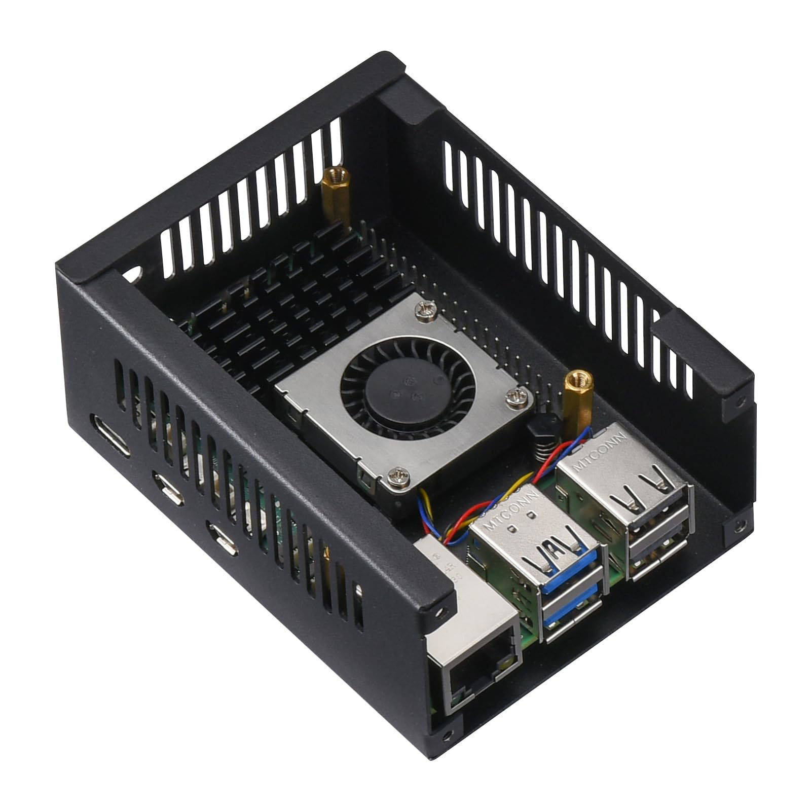 GetUSCart- iUniker Metal Case for Raspberry Pi 5 with Pi 5 Active ...