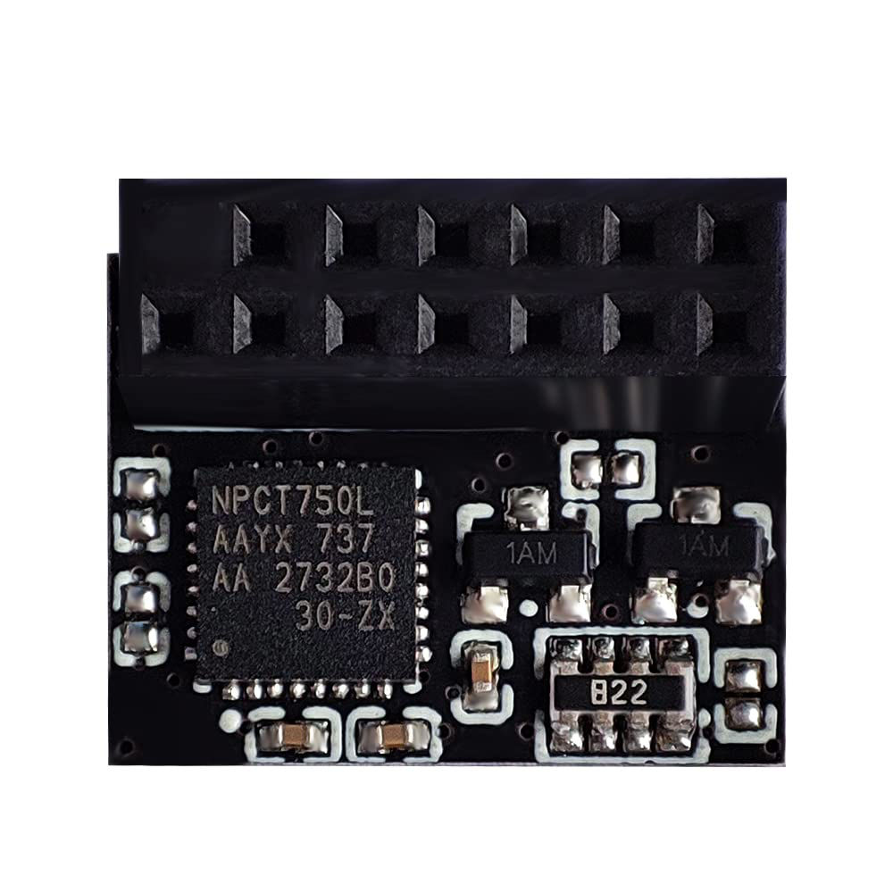 GetUSCart- NewHail TPM2.0 Module TPM-SPI 14Pin Module with Nuvoton NPCT750 for ASUS Motherboard ...