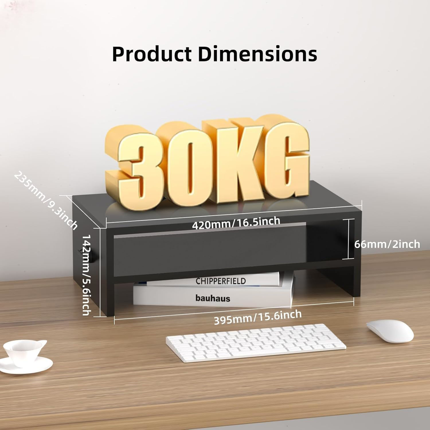 GetUSCart- Pholiten Monitor Stand Riser, Desktop Stand, Computer Stand ...