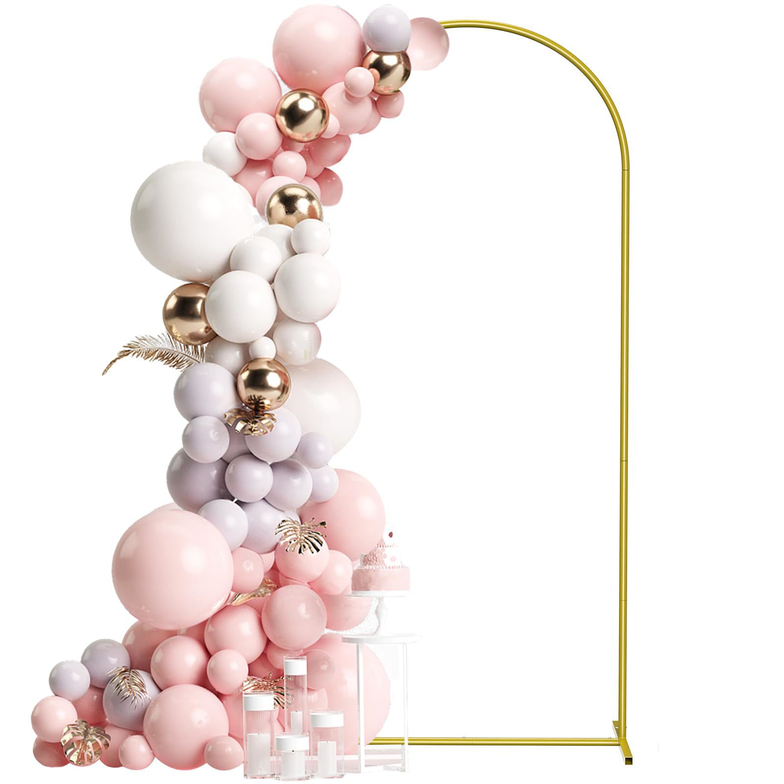 Backdrop Arch Bazen Wedding 7.2FT, 6.6FT Set Of 2 Metal For Birthday ...