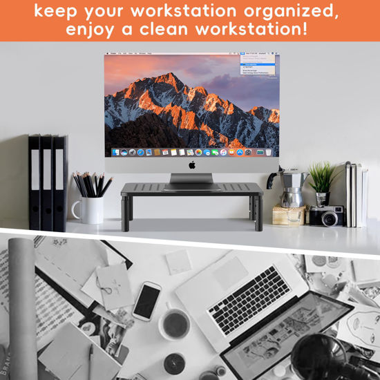 GetUSCart- UPGRAVITY Monitor Stand for Desk,3 Height Adjustable ...