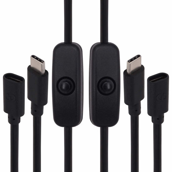 GetUSCart- Yeebline Raspberry Pi Power Switch, 2-Pack USB Type C Male ...