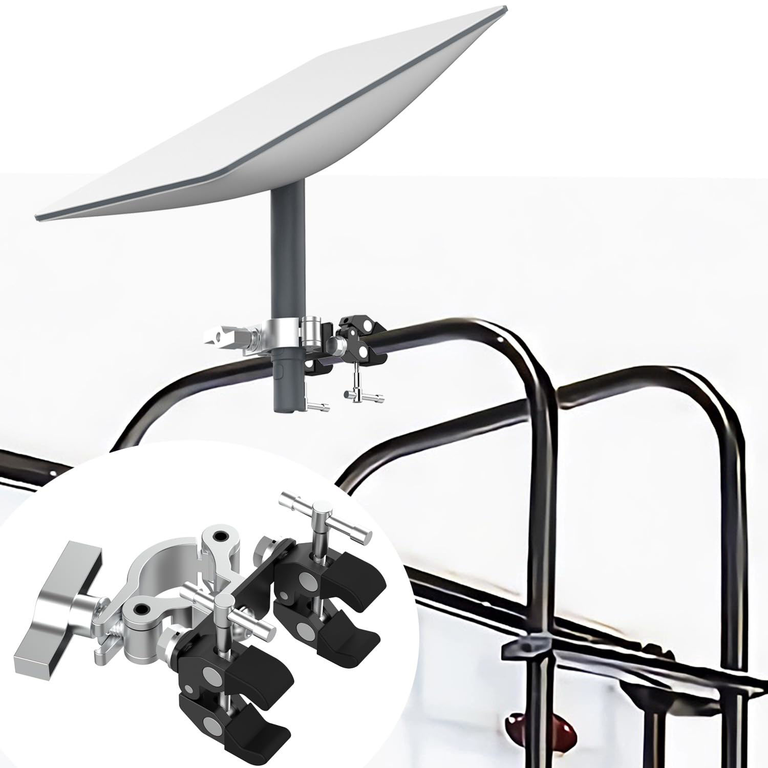 GetUSCart- Starlink Bar Mount for RV Ladder, Starlink Dishy Mount for ...