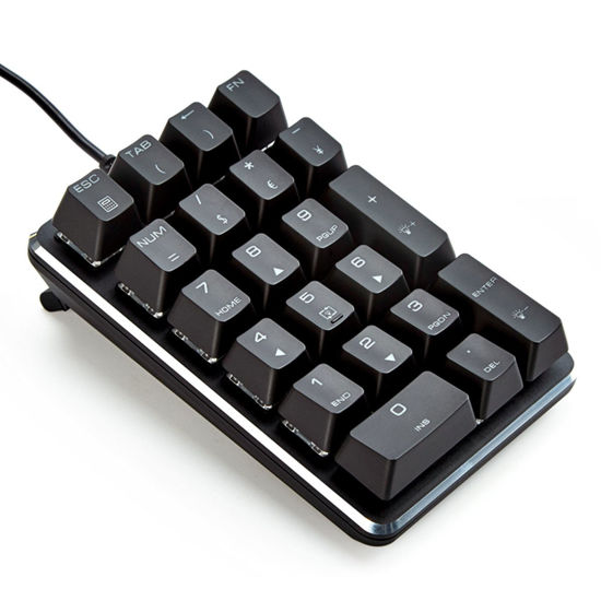GetUSCart- Qisan Mechanical Numeric Keypad GATERON Brown Switch Wired ...
