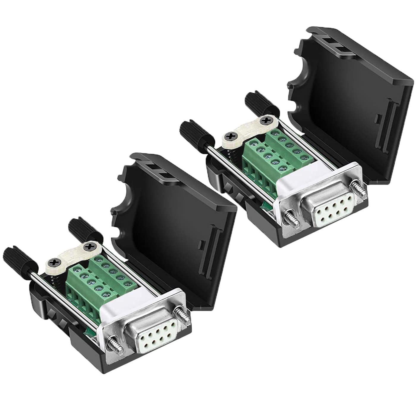 Terminal Screwdriver DB9 Solderless Connector, RS232 D-SUB Serial To 9 ...