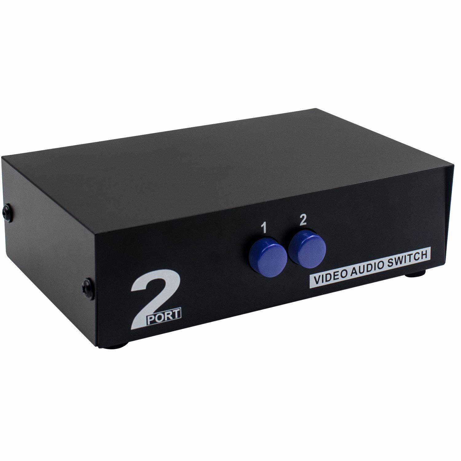 GetUSCart- Duttek RCA Switch Box, 2 Port AV Switch Box, AV Selector ...