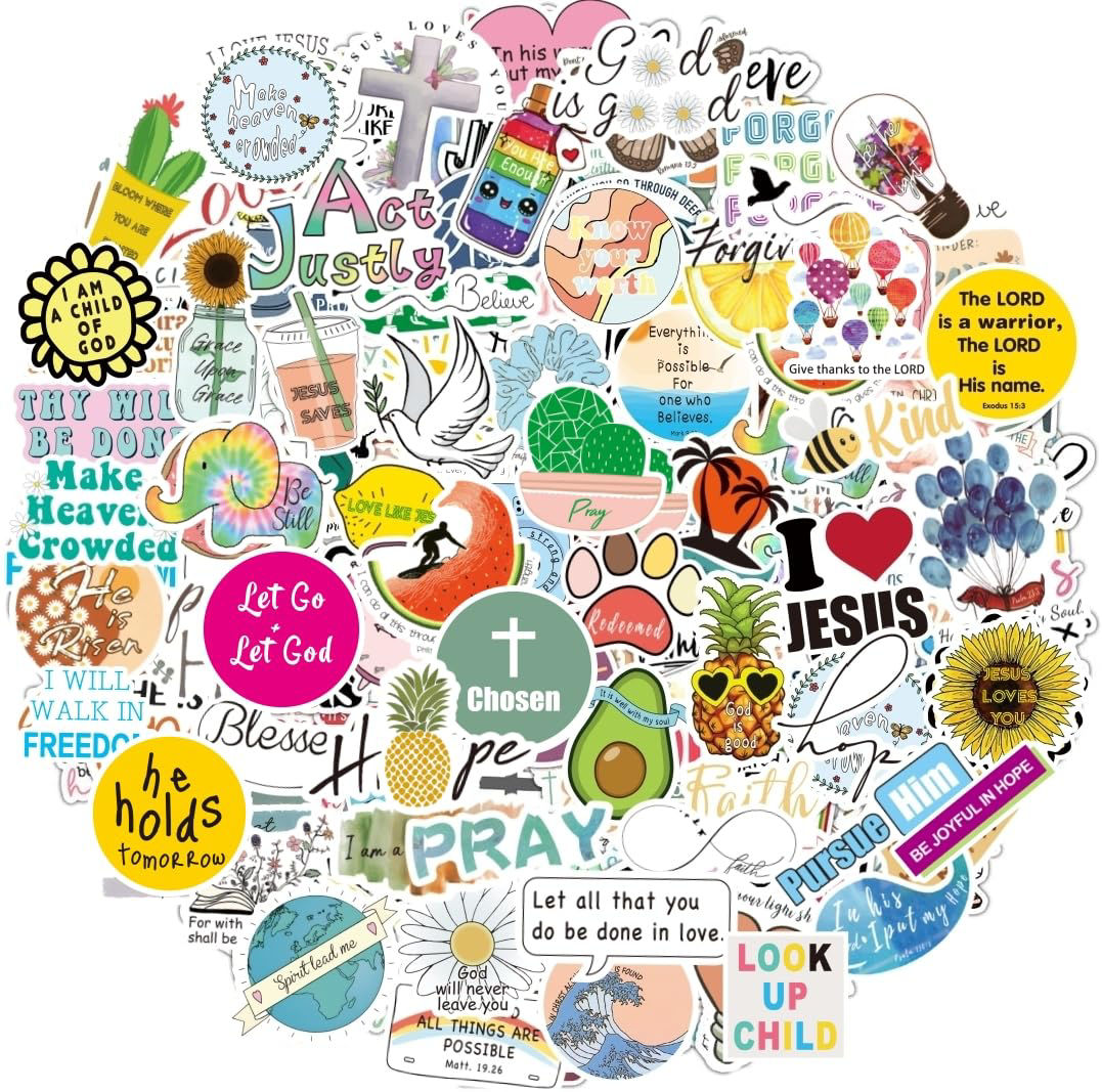 GetUSCart- 200Pcs Inspirational Christian Stickers for Vision Board ...